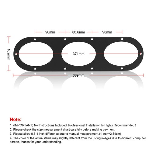 Universal Car Aluminium Rear Bumper Diffuser Race Air Diversion ...