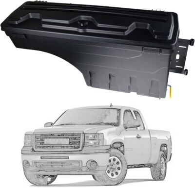 1 PC Lockable Truck Bed Storage Box Fits for Chevrolet Silverado 2008 ...