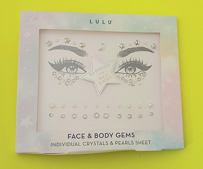 New LULU Face & Body Gems Ab Crystals & Pearls Boxed Set | eBay