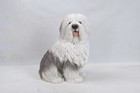 Lifelike Old English Sheepdog Dog Resin Garden Statue Garden Decor Yard ...