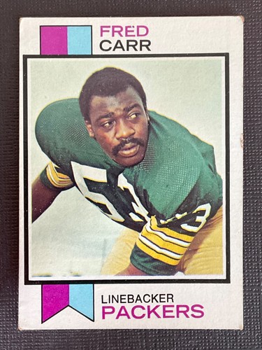 Fred Carr 1973 Topps Rookie Football Card #521 - Green Bay Packers ...