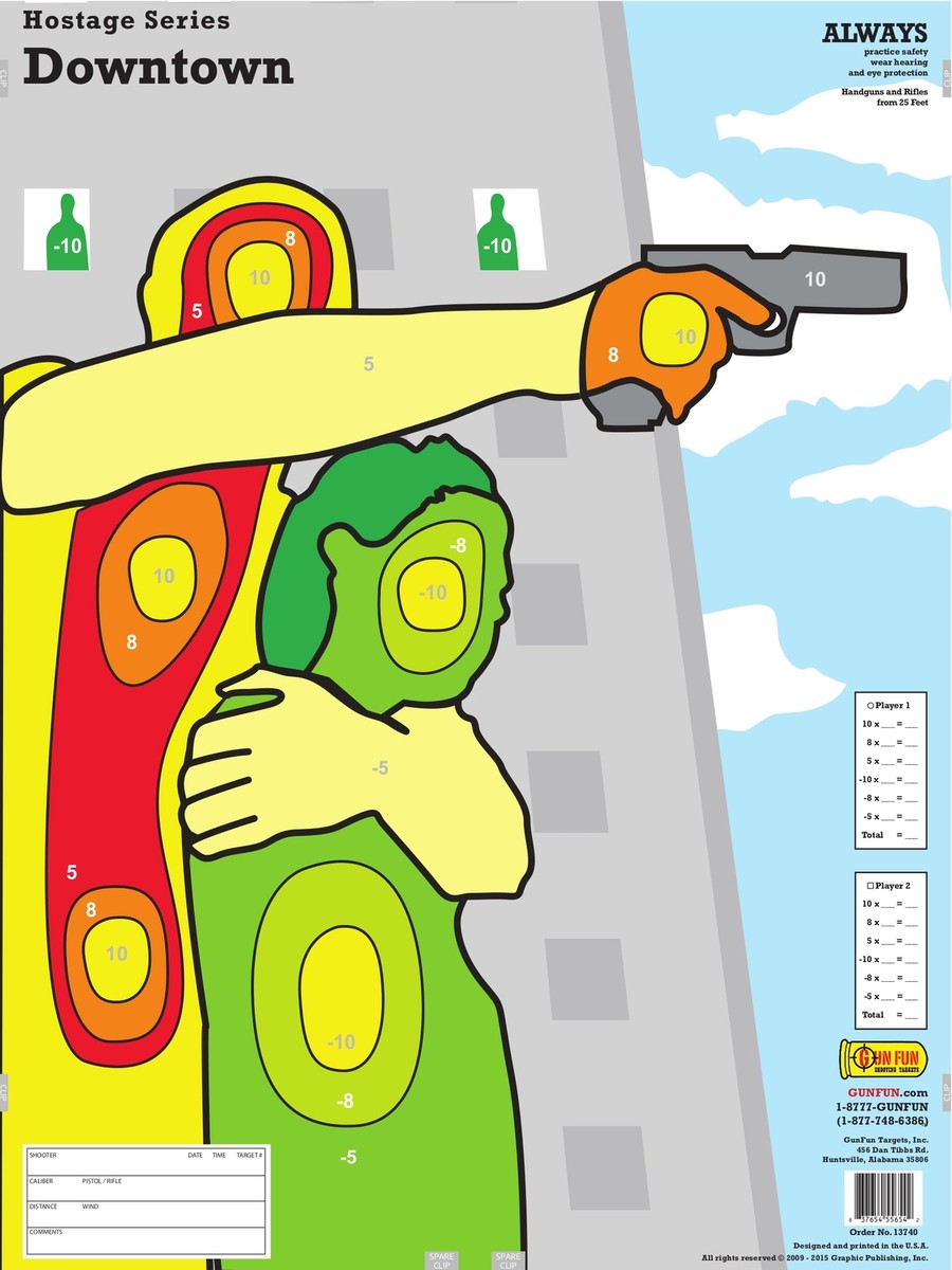 Hostage Shooting Range Targets Hostage Moe AR500 Reactive Hostage