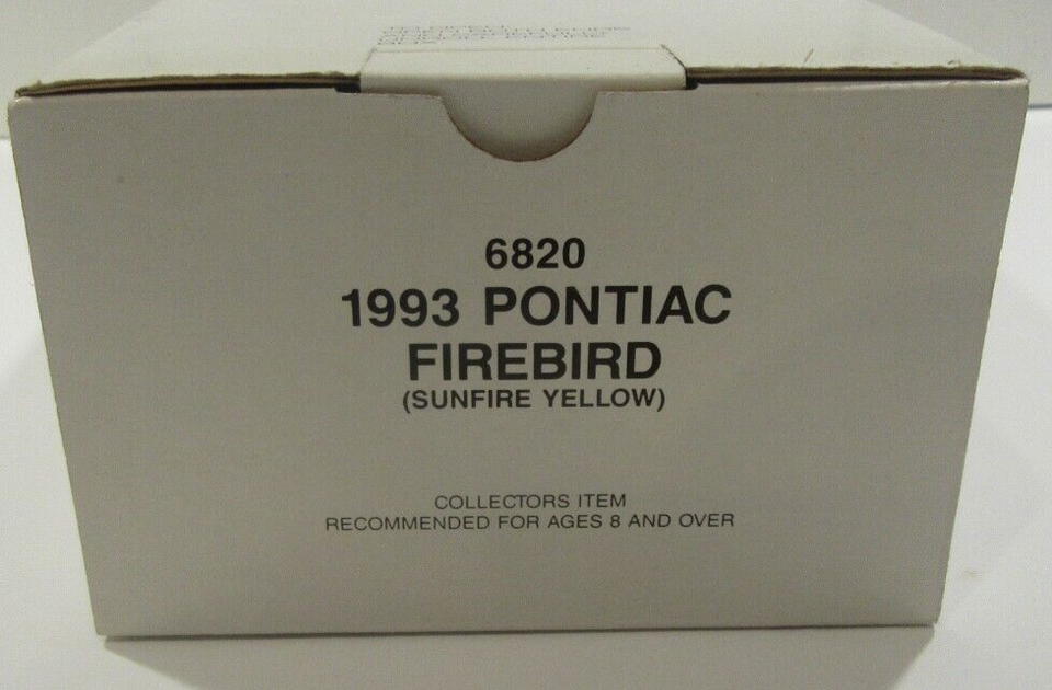 AMT/ERTL NIB PROMO CAR 1993 PONTIAC FIREBIRD SUNFIRE YELLOW #6820 | eBay