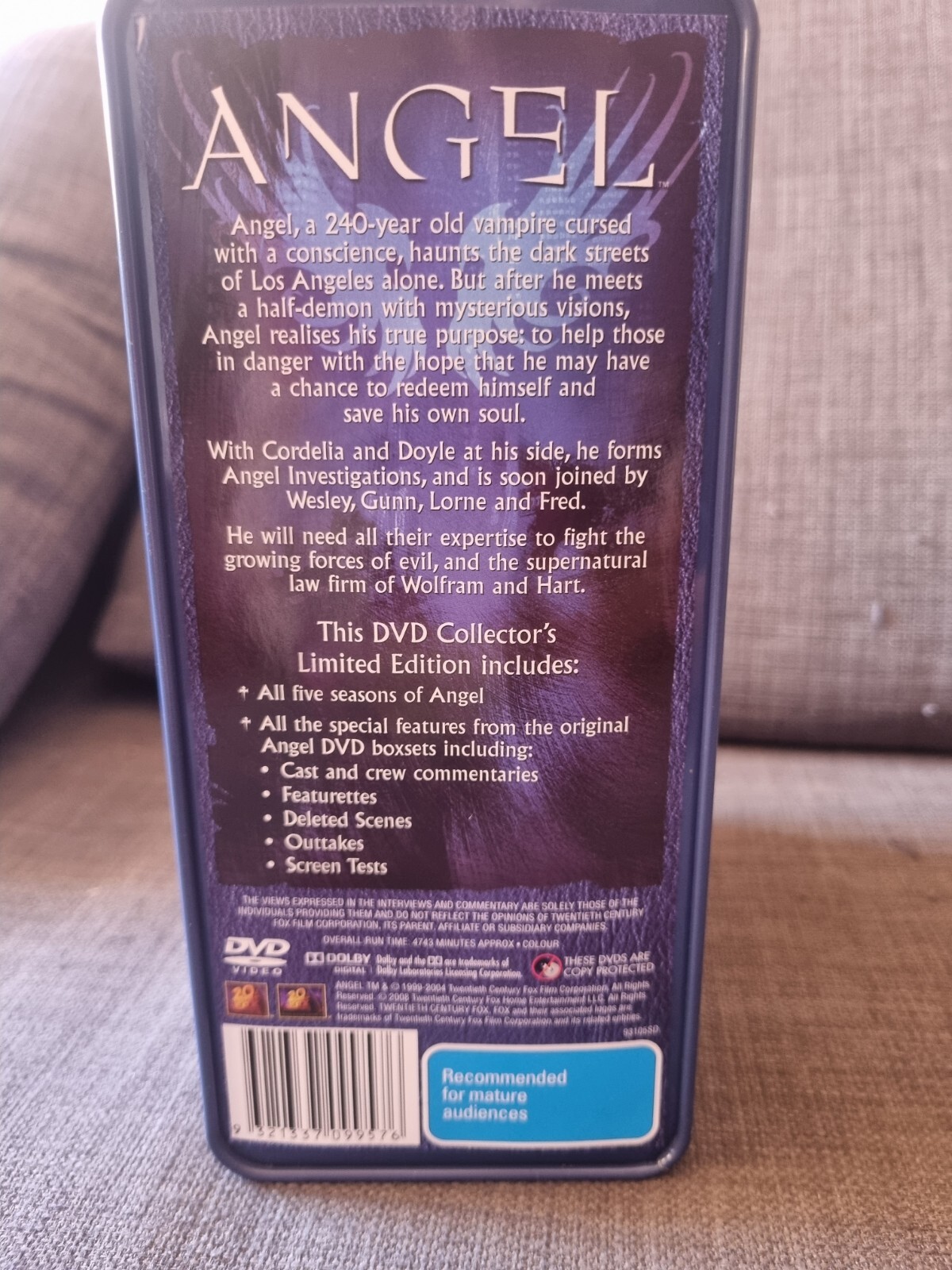 Angel Complete Series DVD Collector Tin Boxset 30 Discs Region 4 | eBay