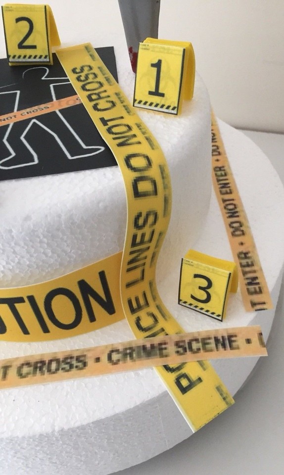 Crime scene / Murder Mystery Edible Cake Decoration Cake Topper ...