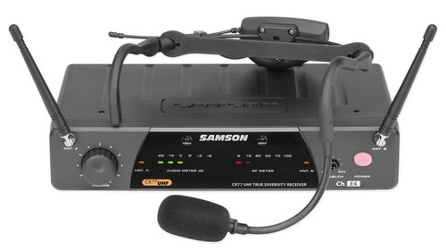 Samson AirLine 77 Wireless AH7-Qe Fitness Spin Headset Microphone Mic ...