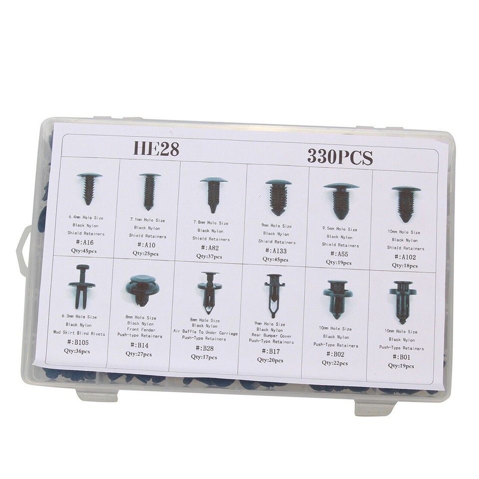 330pcs Automotive Push Pins Retainer Car Trim + Tools For GM Ford ...
