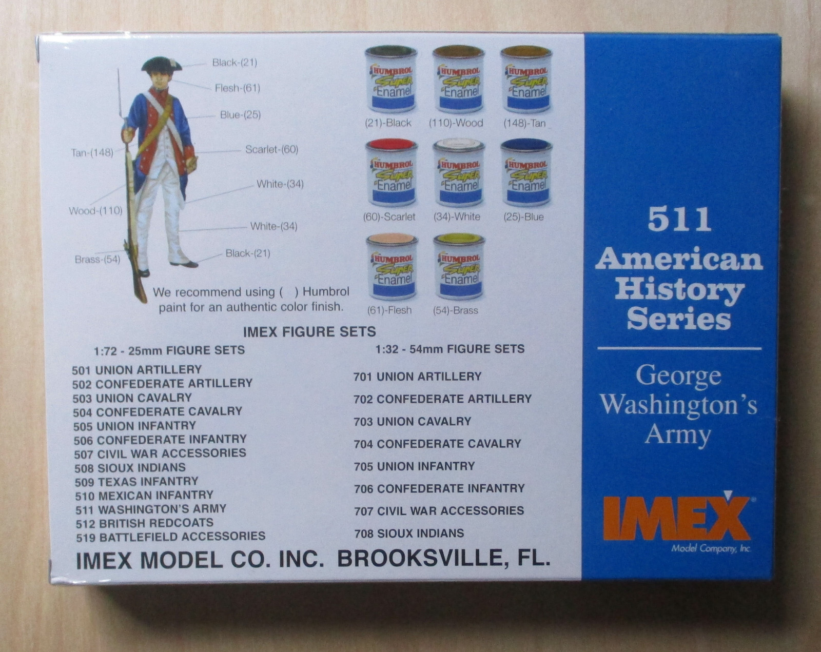 1/72 American Revolution George Washington Army Imex 511 Plastic ...