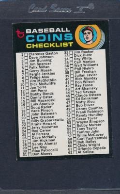 1971 Topps #161 Baseball Coins Checklist EX/MT *6402 | eBay