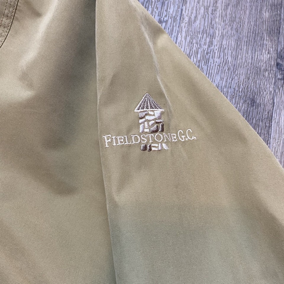 Clark & Gregory Golf Jacket Men’s Large FieldStone G.C. Beige Tan | eBay
