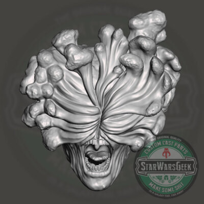 The Last of Us Infected Clicker v1 custom head for 4" 6" 7" 12" action ...