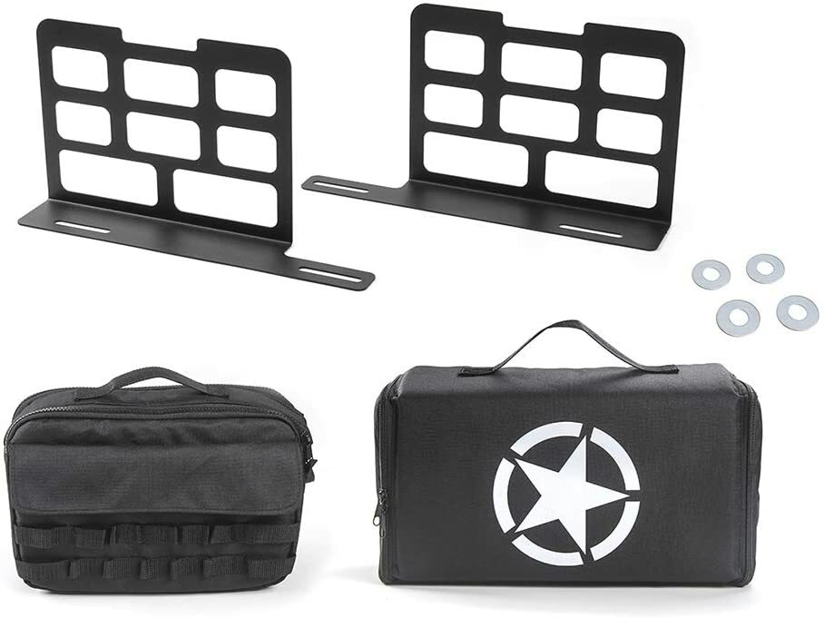 Trunk Rack Shelves + Camping Mat Tool Kit Storage for Jeep Wrangler JK ...