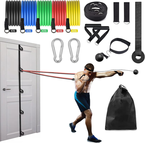 Boxing Training Equipment Resistance Bands - Boxing Equipment with Door ...
