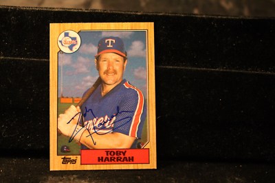 Toby Harrah Texas Rangers Signed Card Autographed Auto | eBay