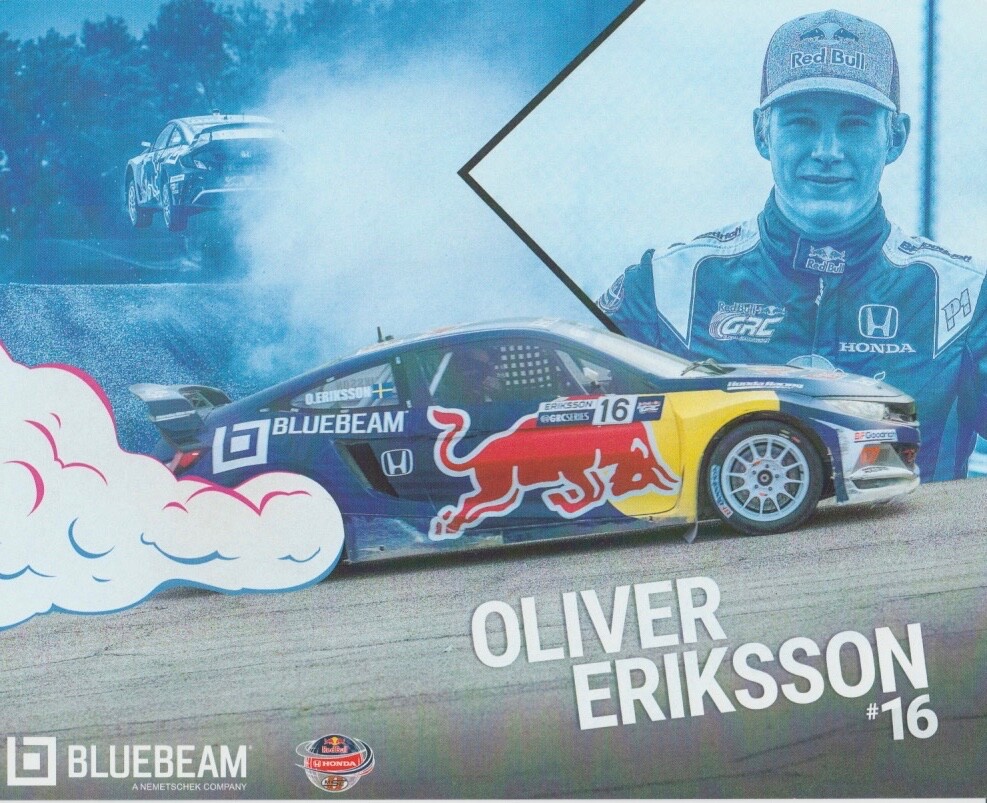 Red Bull Global Rallycross Logo Oliver Eriksson Captures Career Best