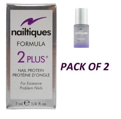 NAILTIQUES Formula 2 Plus Protein for Excessive Problem Nails 1/4 OZ ...
