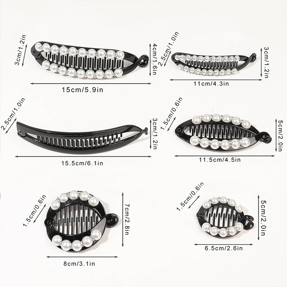 Banana Clip Twist Hair Claw Fish Comb Clamp Ponytail Holder Hair ...