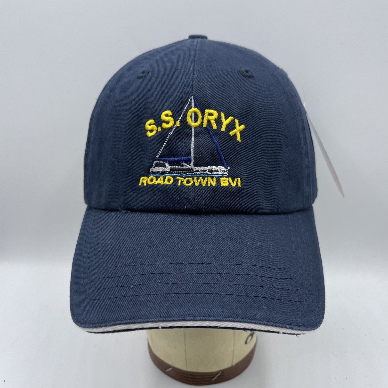 SS Oryx Road Town BVI Hat Navy Strapback Baseball Cap Sailing Yacht ...