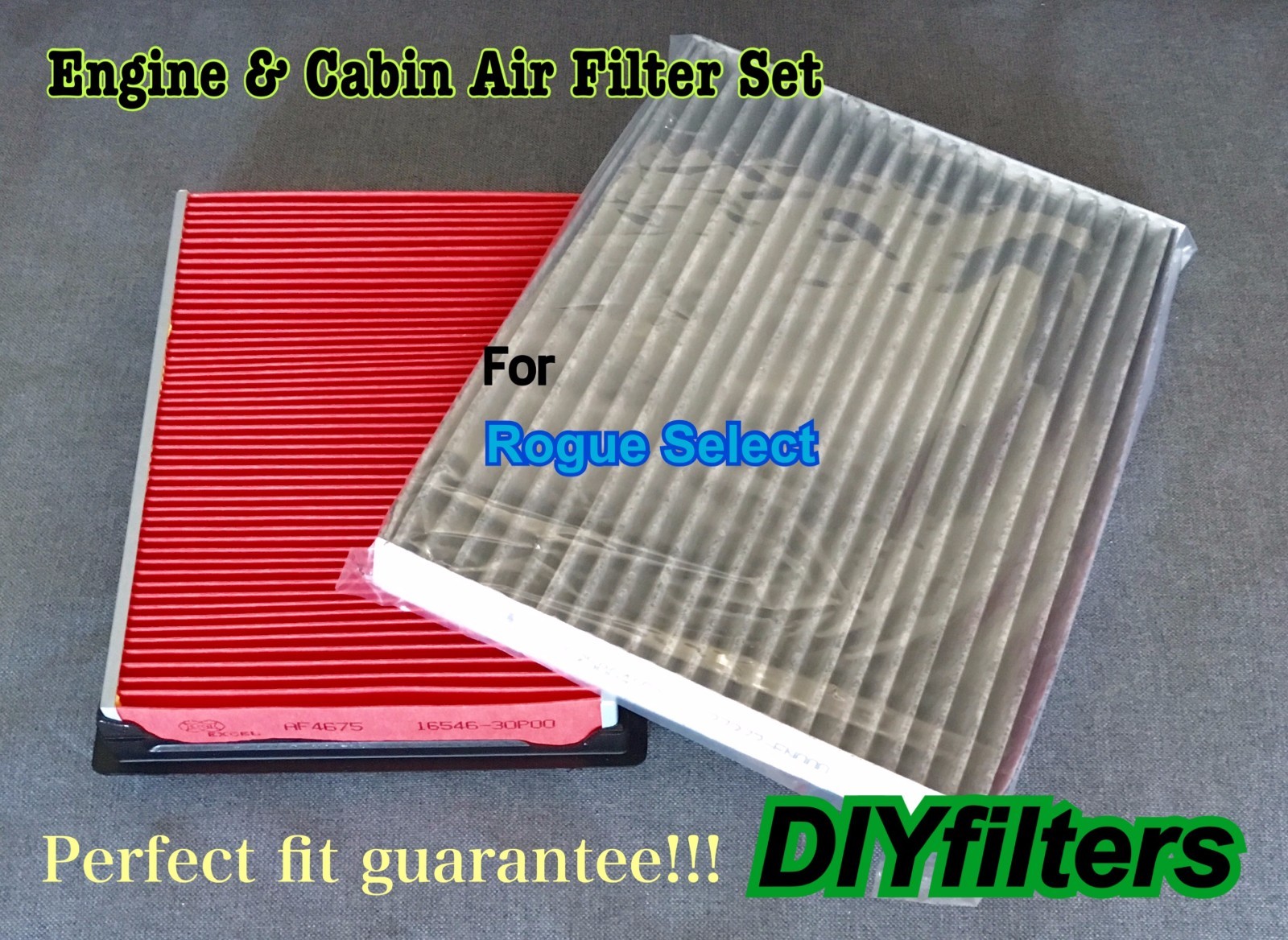 Combo Engine & Carbonized Cabin Air Filter For Infiniti QX60 2014-2018 ...