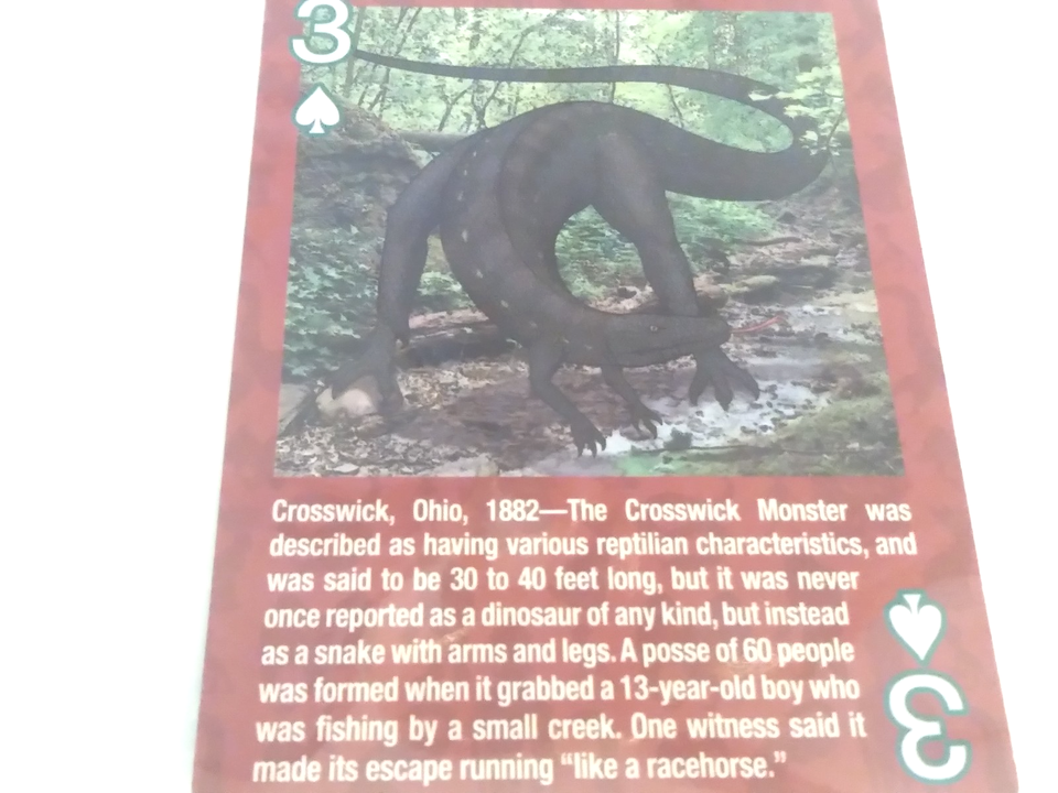 Cryptid Creatures, Playing Card, Crosswick Monster, Near Mint To Mint ...