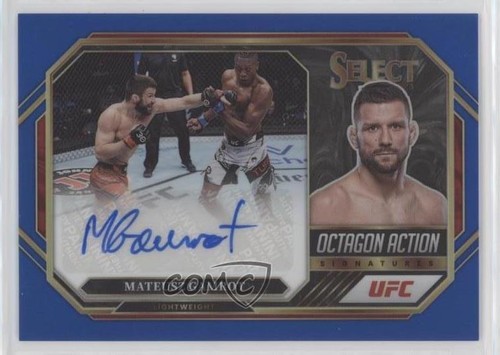 2023 Select UFC Octagon Action Signatures Blue Prizm /75 Mateusz Gamrot ...
