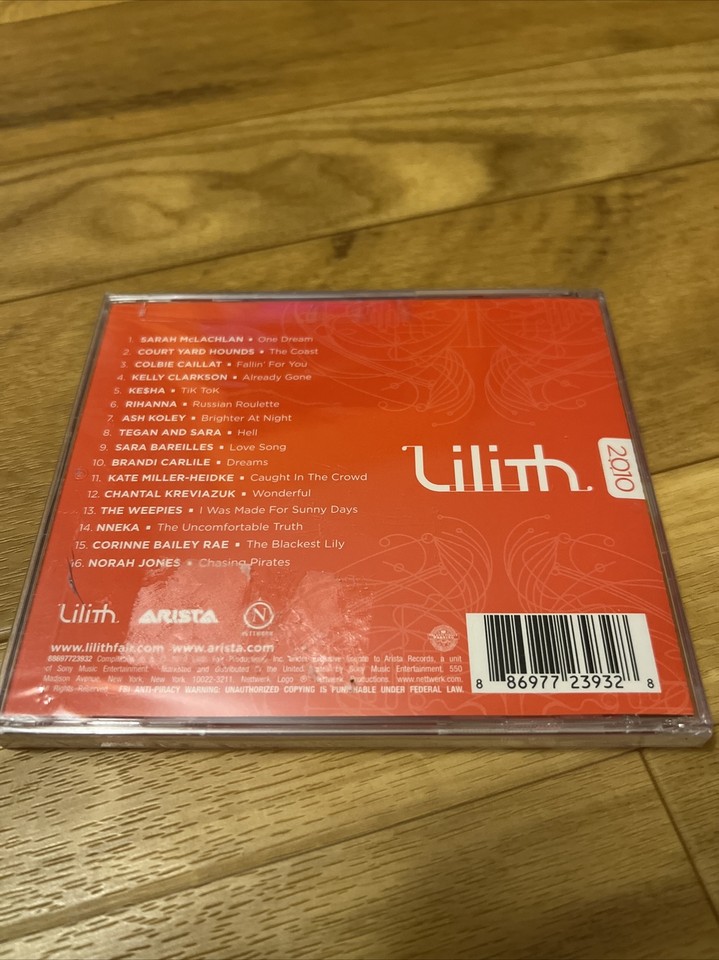 Lilith 2010 by Various Artists (CD, Jun-2010, Arista) 886977239328| eBay