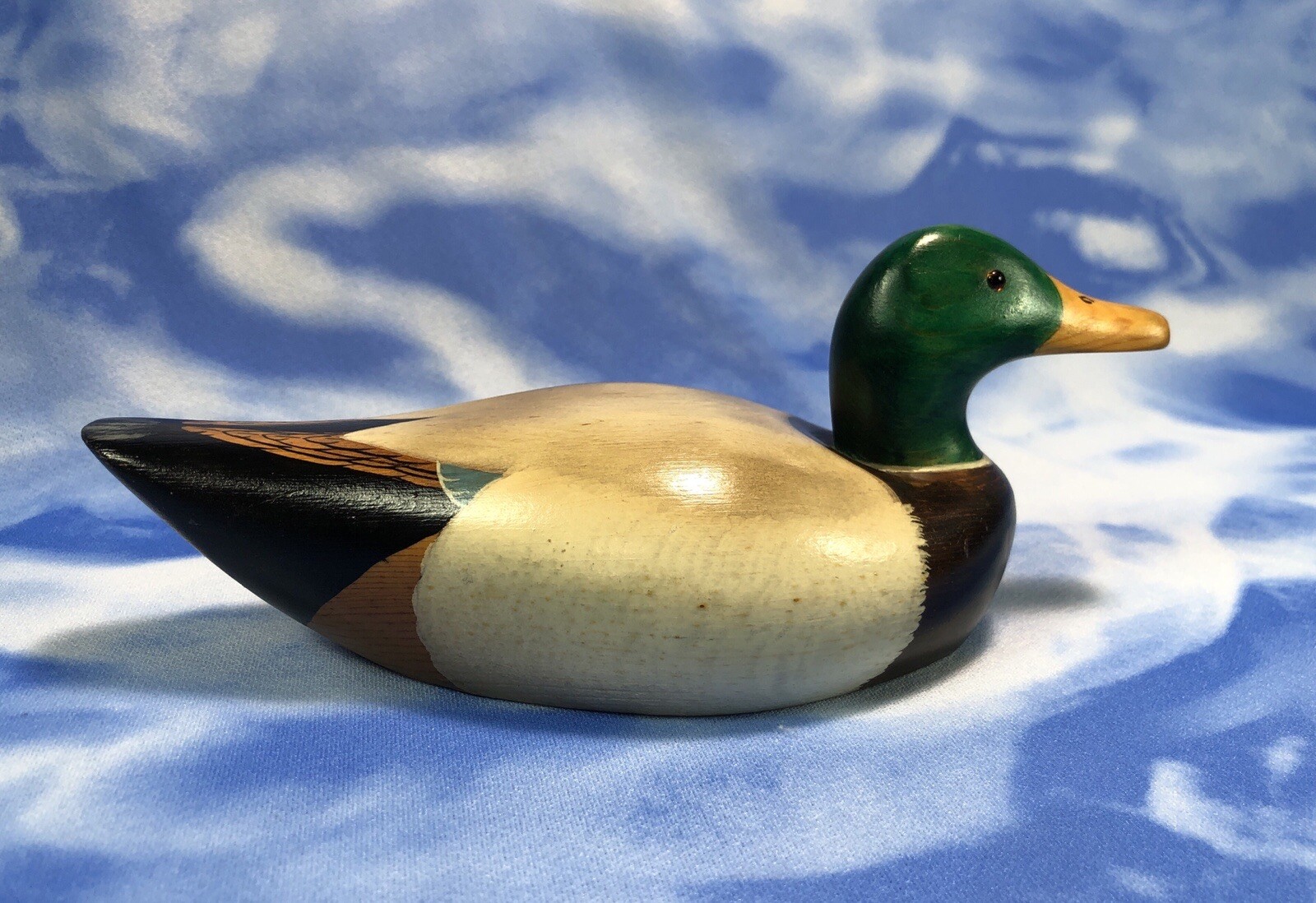 HSW Hearthstone Woodcrafts Rusty Rice Painted Wood "Mallard Drake" Duck ...