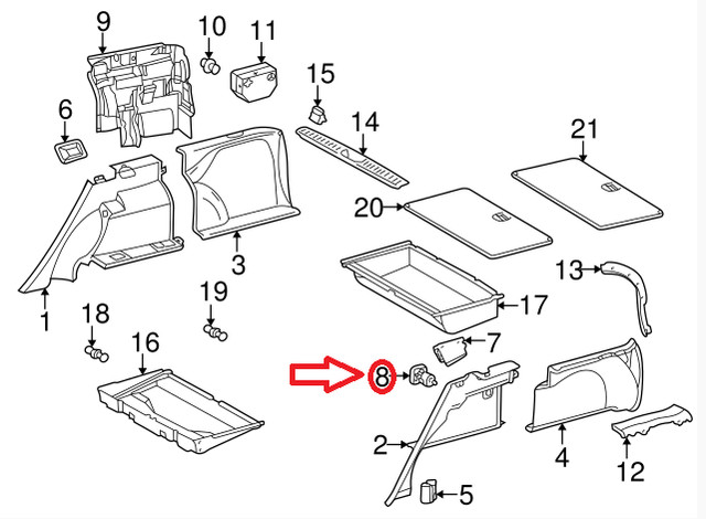 Mercedes-Benz C-class W202 12 Volt Power Outlet A2108200951 Genuine for ...