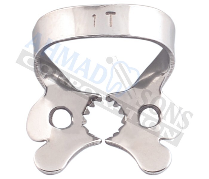 15 Pcs Dental Rubber Dam Clamps #1T Endodontics Upper Premolars Distal ...