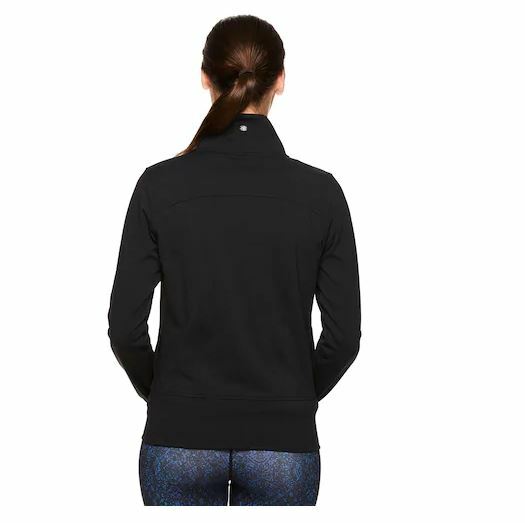 NWT Gaiam Hayden Yoga Cropped Jacket Women's Sz L black MSRP $54 | eBay