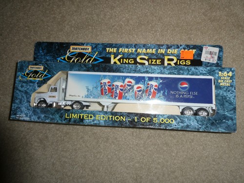 Matchbox Gold Collection Diecast 1:64 Pepsi Diet Pepsi Tractor Trailer ...