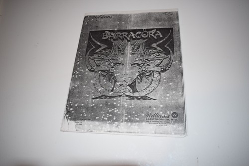 WILLIAMS BARRACORA OPERATOR'S MANUAL 1981 16P-510-101 GAME NO. 510 ...