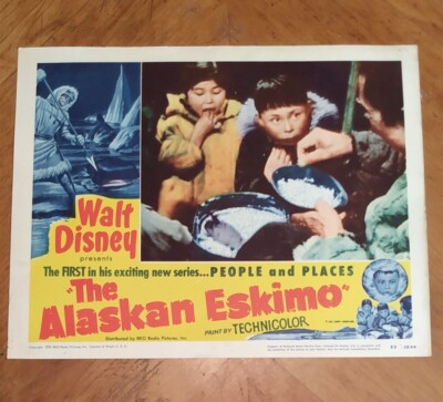 ALASKAN ESKIMO 1953 LOBBY CARD #2 DISNEY ALASKA | eBay