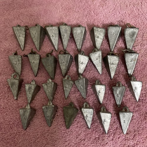 30 3,4,5oz. PYRAMID SINKERS Lead Fishing Weights | eBay
