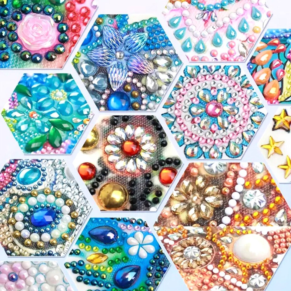 PU Animals Diamond Painting Notecard Box Flowers Gem Art Sticky Note ...