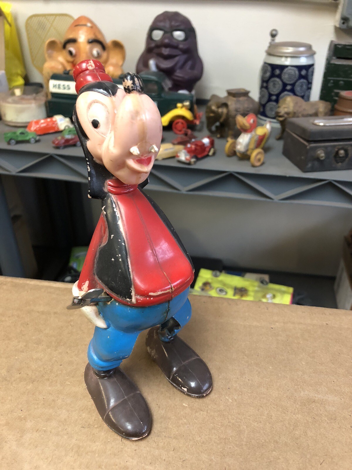 Vintage Disney Goofy Spinning Tail Chipmunk Wind Up Toy W/ Key | eBay