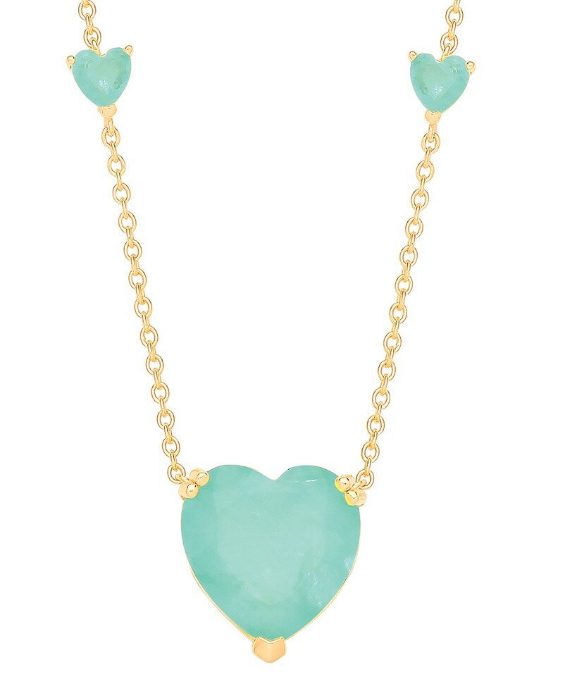 Plated Green Heart Necklace Sterling Silver | eBay