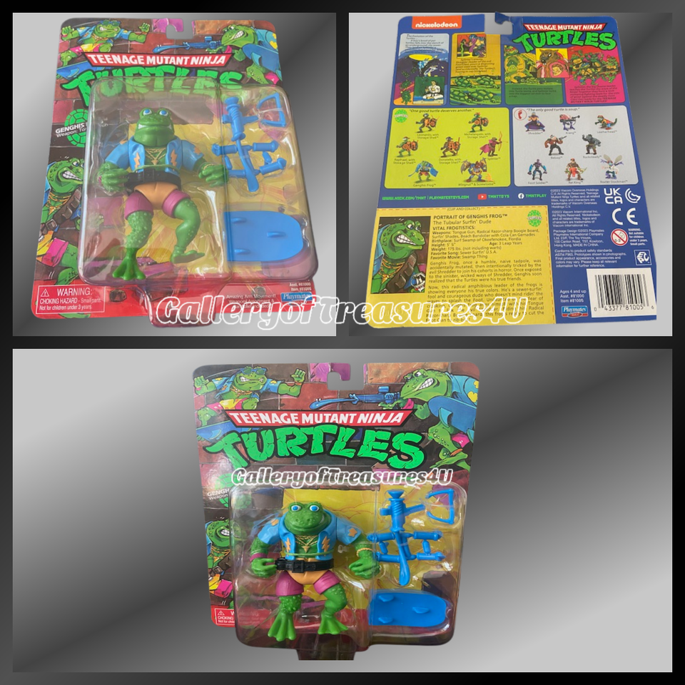 Retro Teenage Mutant Ninja Turtles Classic Scale Tails Chrome Dome ...