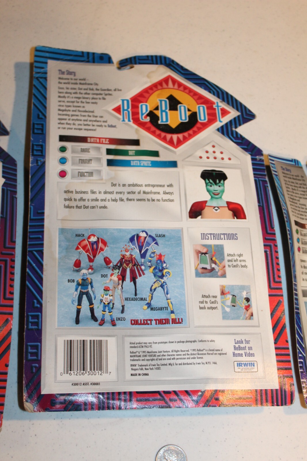 3 SEALED REBOOT Cecil MegaByte Hexadecimal Robot figures MOC MISP NM ...