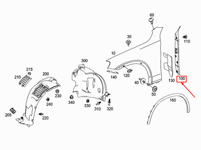 2017 MERCEDES BENZ GLC X253 RHD Rear Seal Left Side OEM A2538890025 for ...