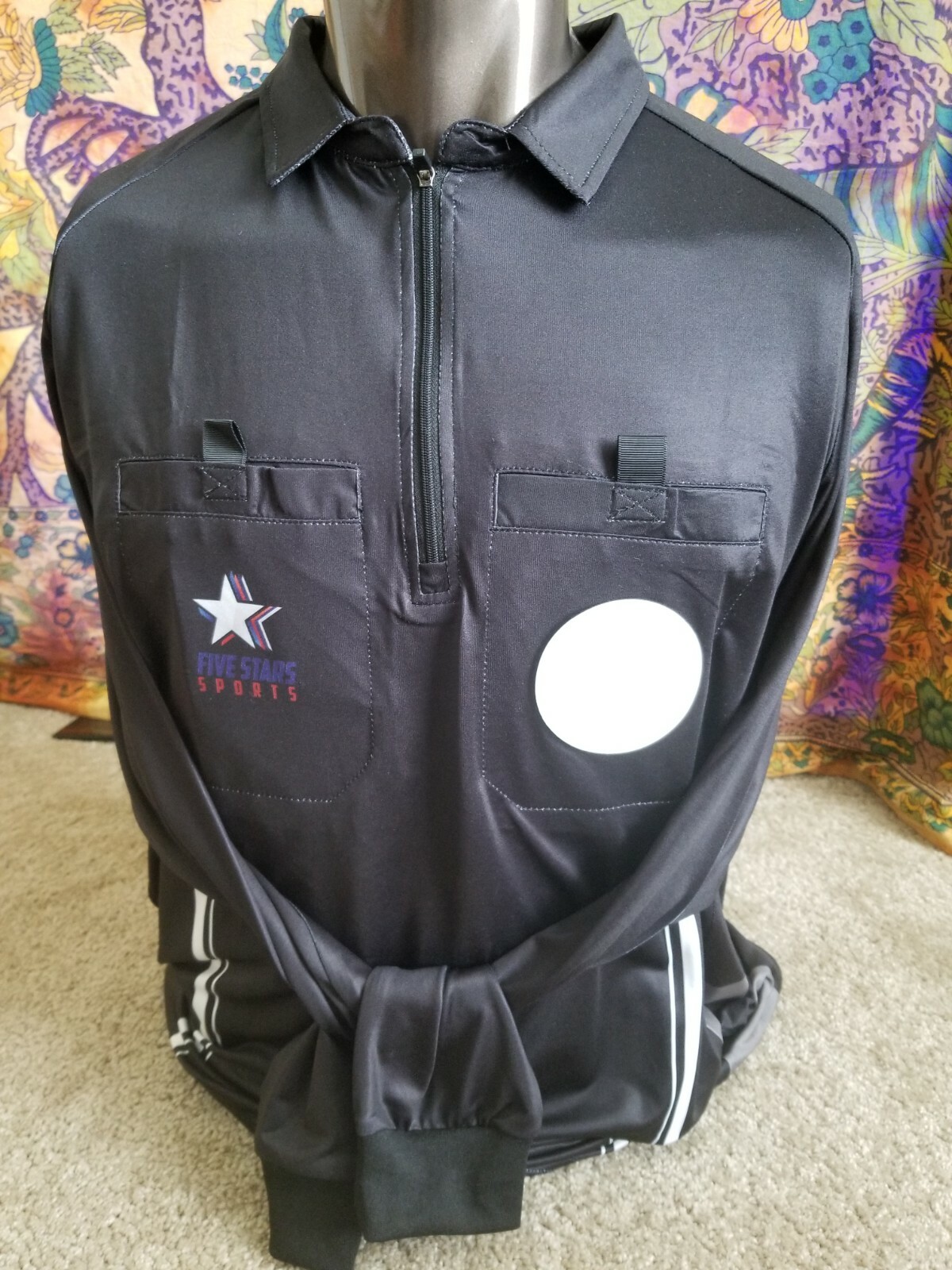 Elite USSF Soccer Referee Jersey Black All Sizes Long Sleeve | eBay