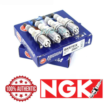 4PCS NGK BKR7EIX 2667 Iridium Spark Plugs For Polaris Porsche Audi BMW ...