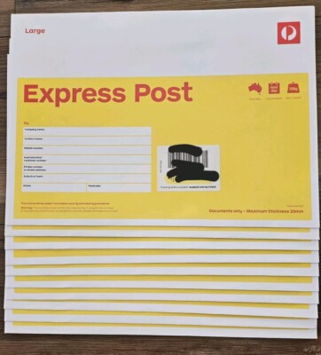 10x Express Post Large (B4) Envelope - 10 Pack RRP $105.79 FREE POST ...