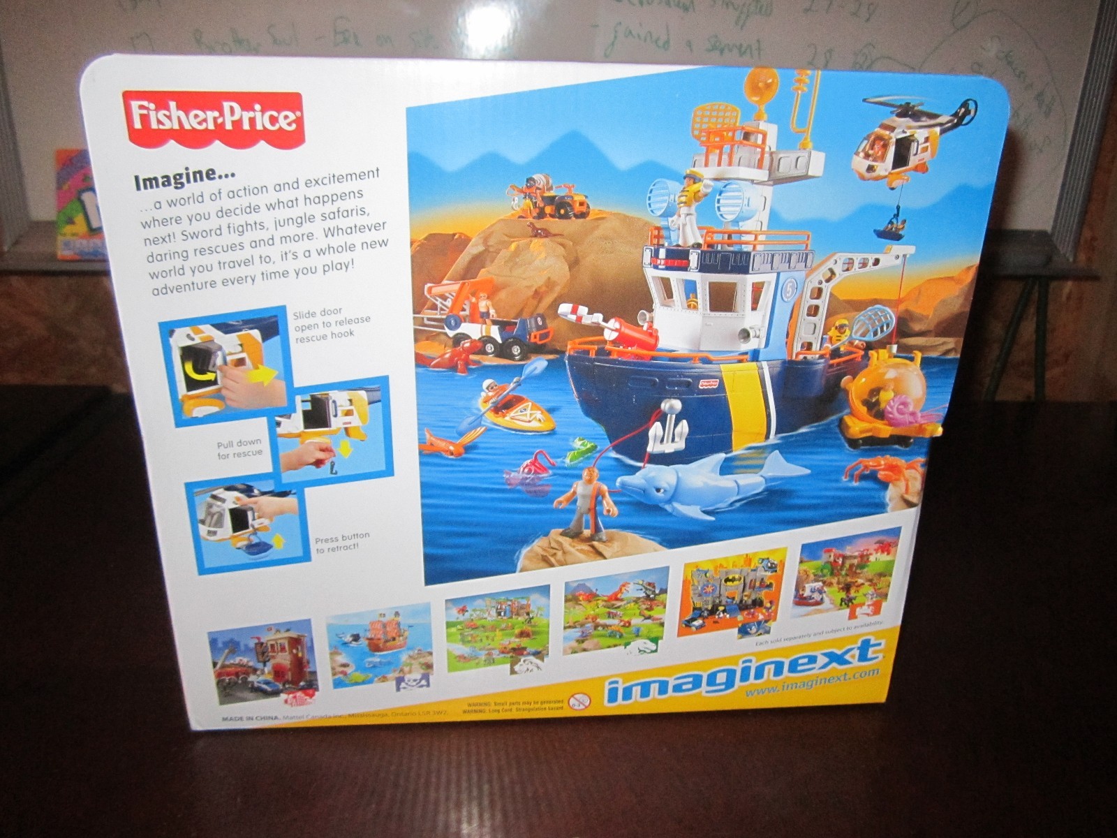 Fisher-Price Imaginext Helicopter Rescue Play Set 3-8 Retract hook ...