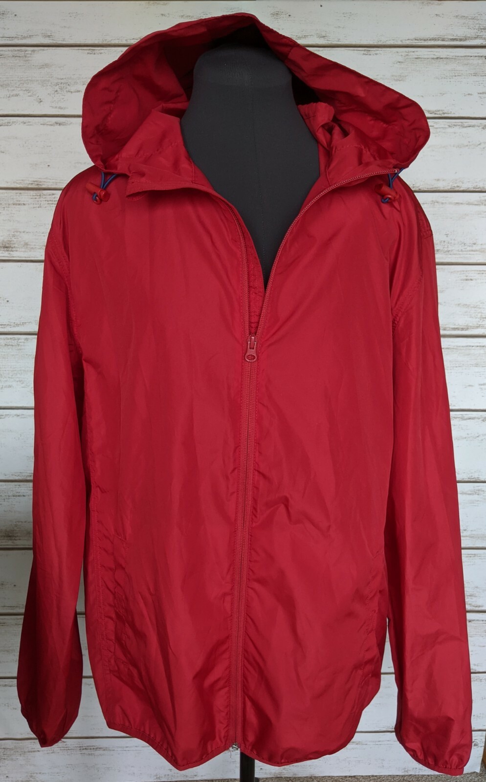 Chaps travel pouch light jacket red hood full zip L p… - Gem