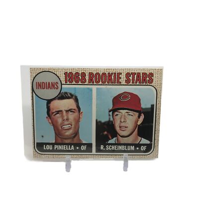 1968 TOPPS #16 LOU PINIELLA/RICHIE SCHEINBLUM EXMT (RC) INDIANS ROOKIE ...