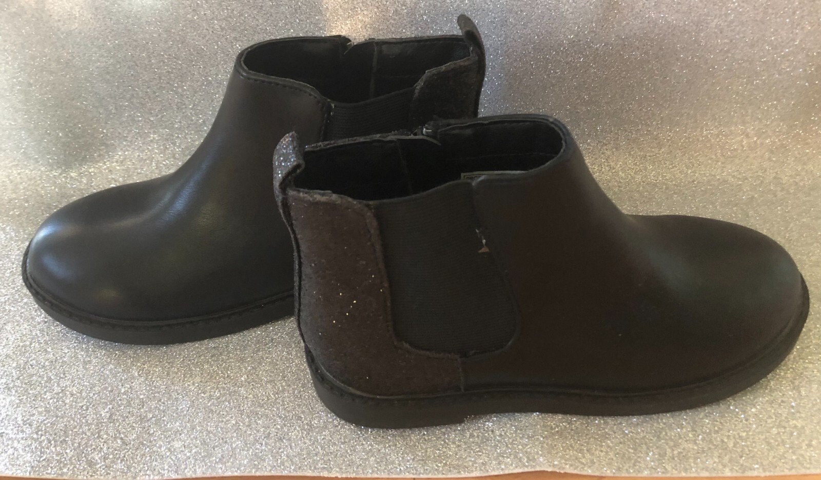New Winter School Lether Shoes Boots Kids Girls Black Size: 12 | eBay ...