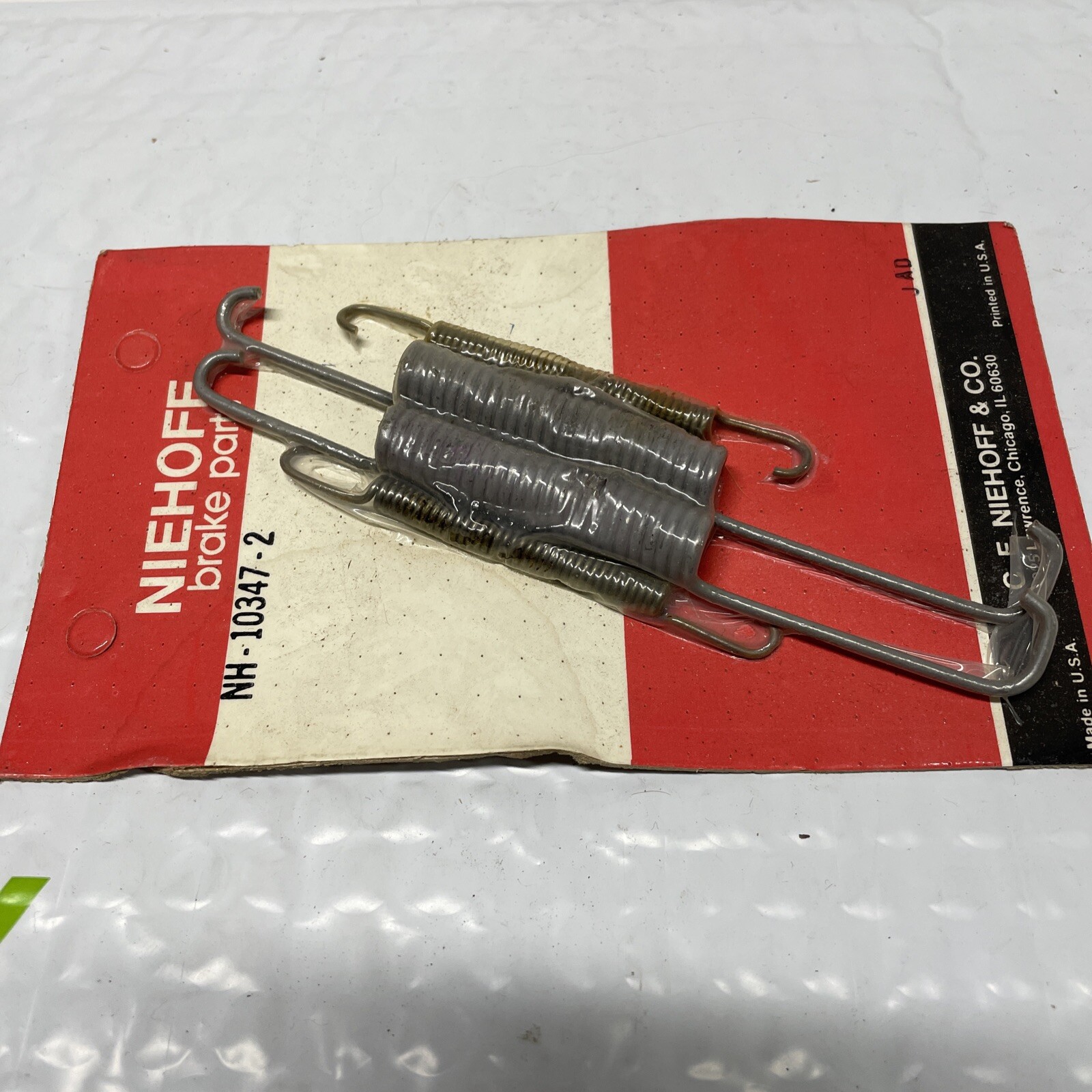 NOS , Niehoff Brake Parts NH-10347-2 , Brake Springs , C.E. Niehoff ...