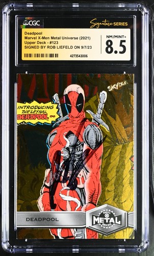 Deadpool #123 X-MEN METAL HIGH GOLD CGC Signature Series 8.5 signed Rob ...