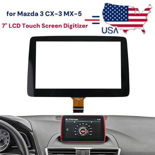 7" LCD Touch Screen Digitizer for Mazda 3 CX-3 MX-5 Radio Navigation ...